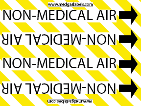 Non-Medical Air Pipe Label - Environmental and Medical Gas Services